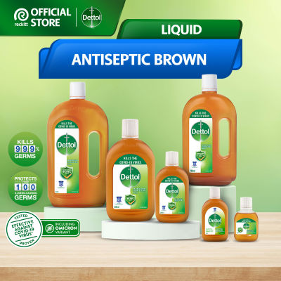 Dettol Antiseptic Brown Liquid (ASL) 50ml/125ml/250ml/500ml/750ml/1L