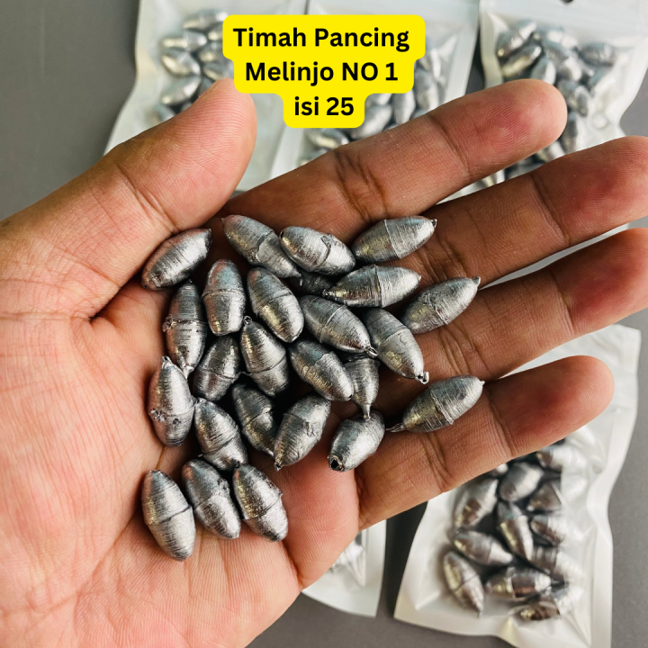 Timah Melinjo | Timah pancing type Melinjo NO 1 | Lazada Indonesia