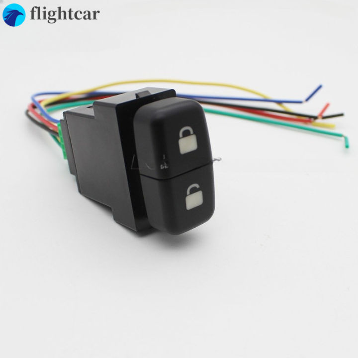 （FT）1pc LED Light Dual key switch Central Door Lock Switch Unlock ...
