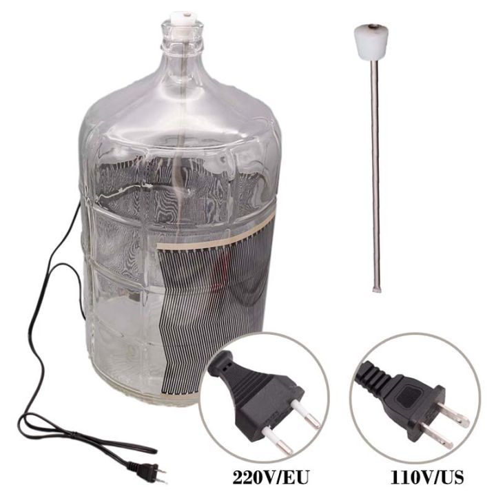 Carboy Stopper Thermowell & 40 Watt Homebrew Electric Fermentation Wrap ...