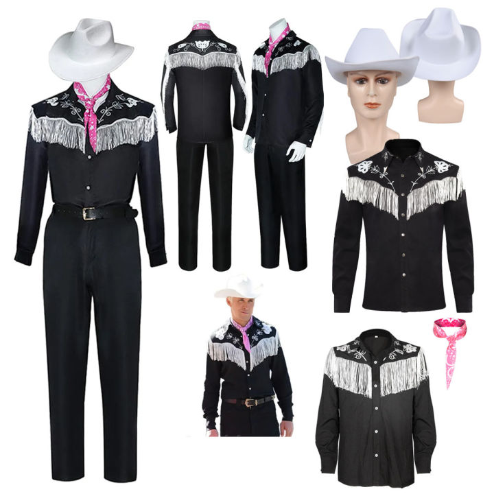 Ken Cosplay Role Play 2023 Movie Barbier Disguise Costume Cowboy Hat ...