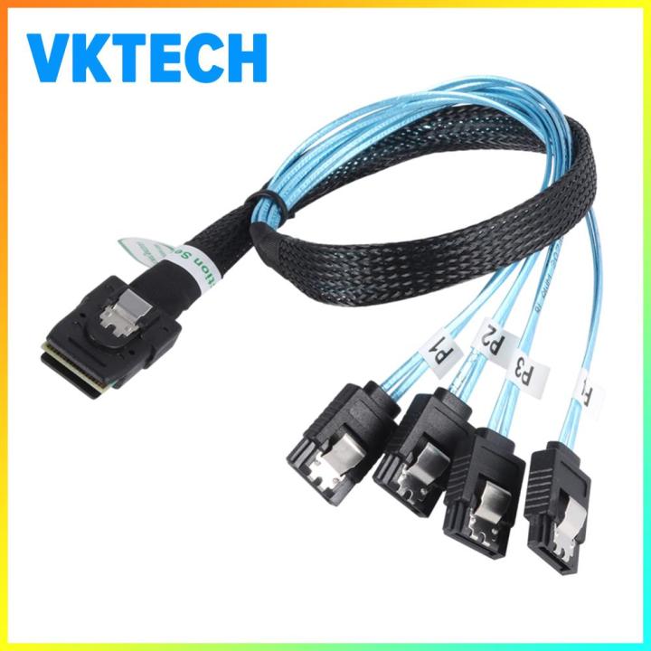 [Vktech] Internal Mini SAS SFF-8087 36-Pin to 4 SATA 7-Pin Forward ...