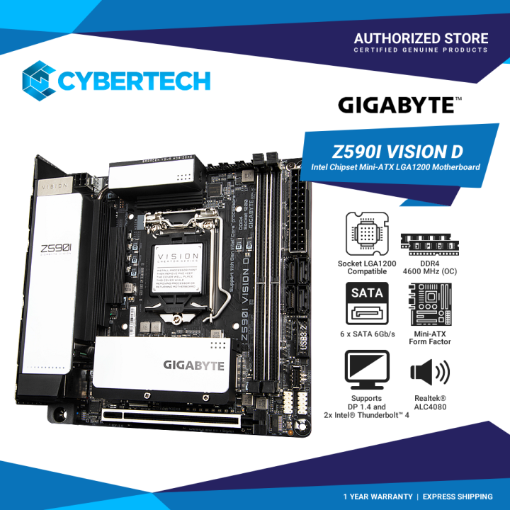 Gigabyte Z590I Vision D WHITE Motherboard | Lazada PH