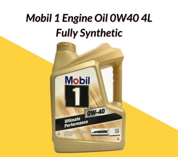 Mobil 1 Ultimate Performance 0W40 SN Advanced Fully Synthetic Engine ...