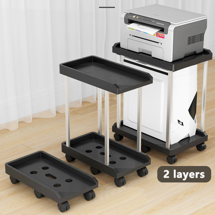 2 Layers CPU Stand PC holder Computer Case Holder PC Storage Base Rack ...