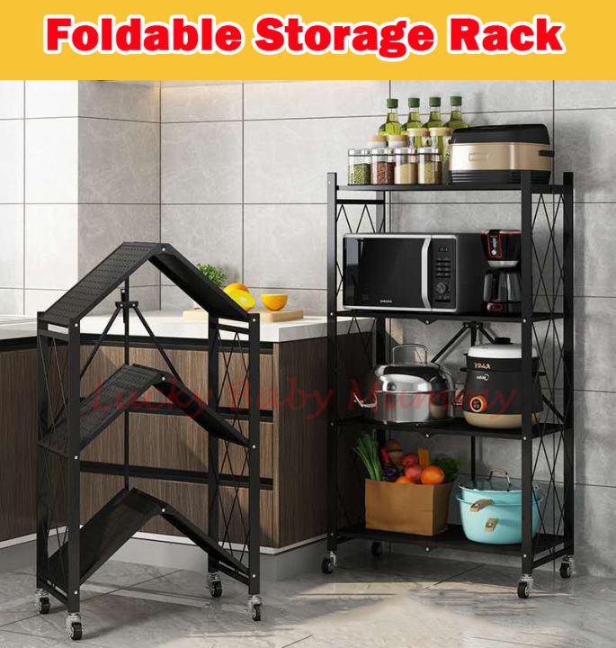 【Non-installation】Foldable Rack / Storage Rack/Steel Rack with ...