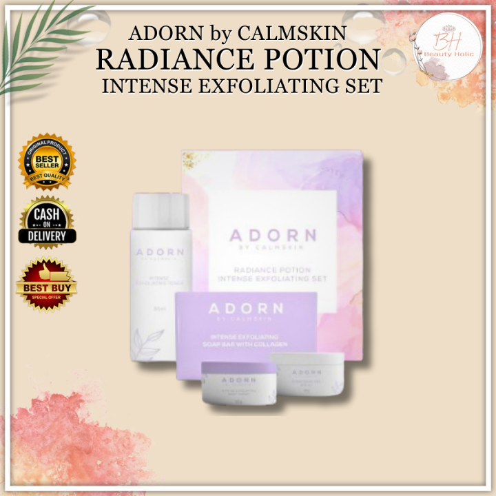 CALMSKIN ADORN RADIANCE POTION INTENSE EXFOLIATING SET / reduces signs ...