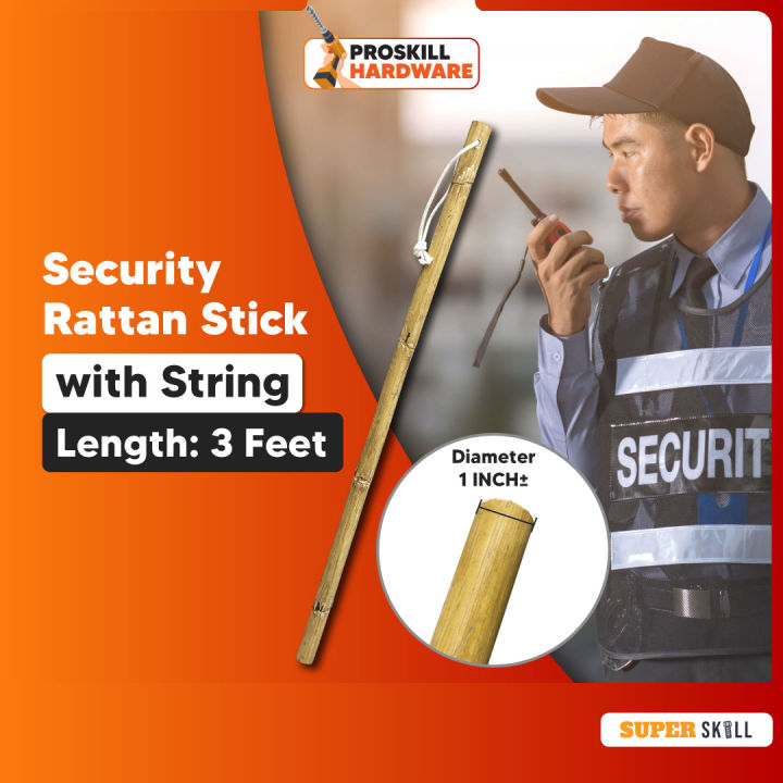 PROSKILL HARDWARE Security Stick Security Rod (Material Rattan) Kayu ...