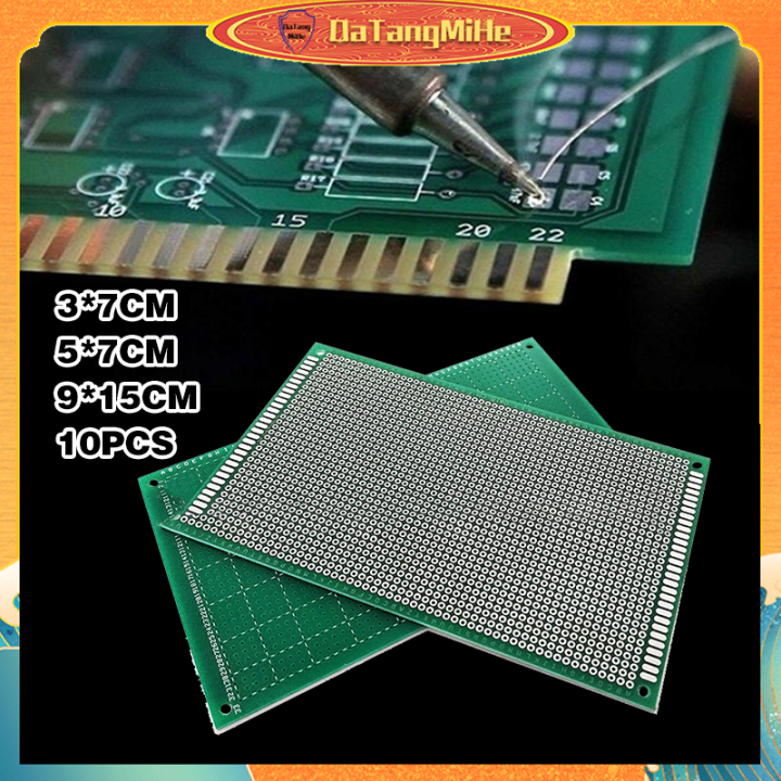 10PCS PCB Dot Matrix Papan Circuit Board Titik Lubang IC Single Side ...