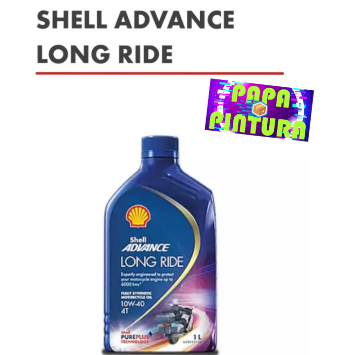 SHELL ADVANCE LONG RIDE 10W- 40 4T (FULLY SYNTHETIC 1 LITER) | Lazada PH