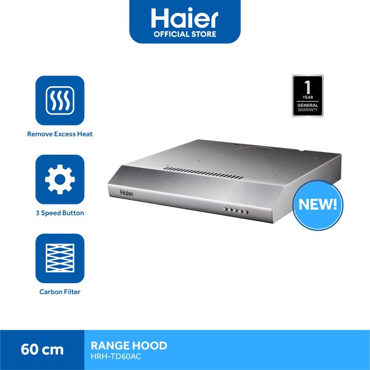 Haier HRH-TD60AC 60cm Range Hood (Stainless Steel) | Lazada PH