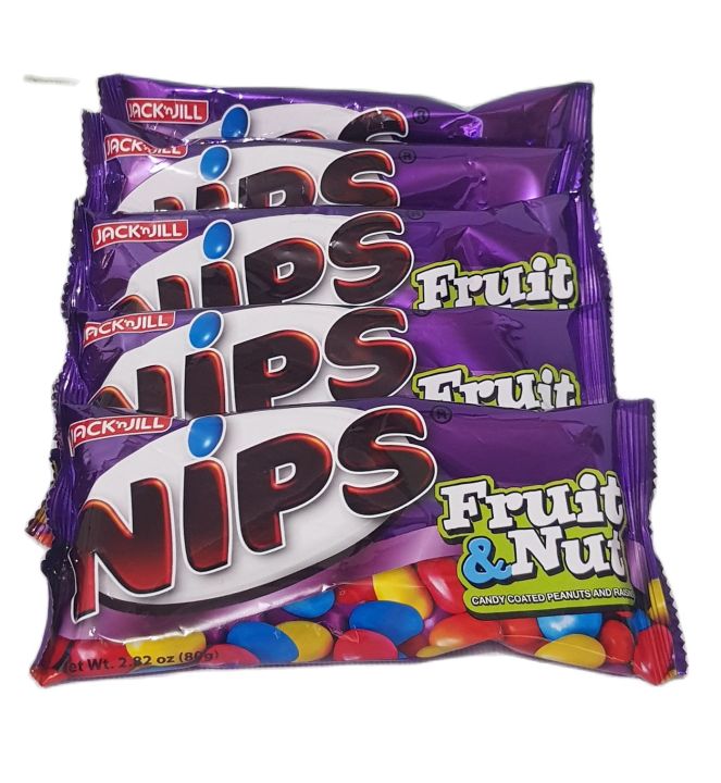 Jack N Jill NIPS Fruit & Nut - Candy Coated Roasted Peanuts (pack of 6 ...