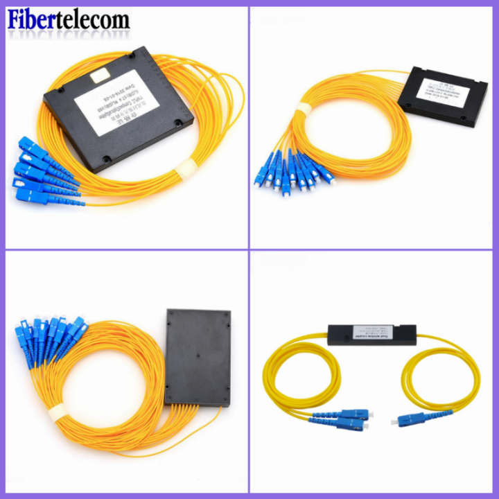 Ftth SC UPC 1x2 1x4 1x8 1x16 PLC Single Mode Fiber Optical Splitter FBT ...