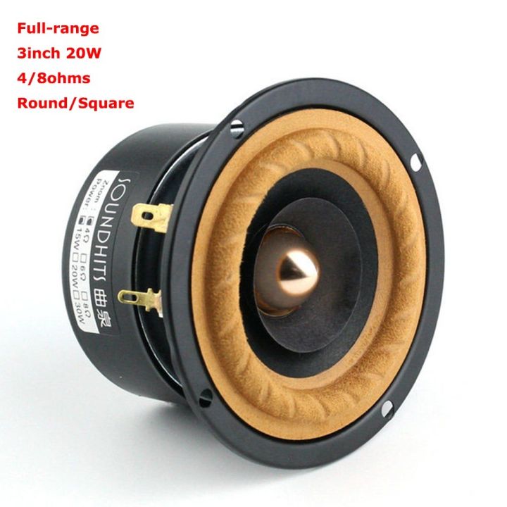 1PC 20W 3 Inch Speaker 4ohm~8ohm Full Range Speaker Fever Tweeter ...