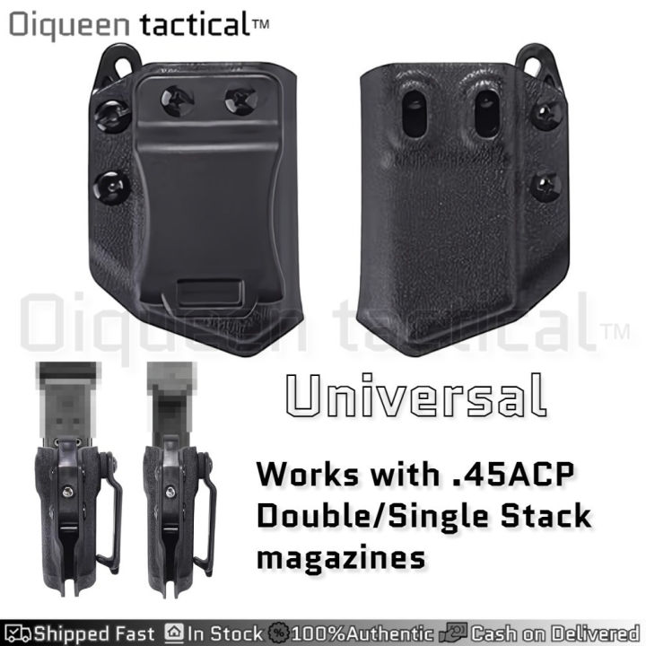 Oiqueen Universal Single/Double Stack 9 มม.นิตยสาร Kydex กระเป๋าขวา ...