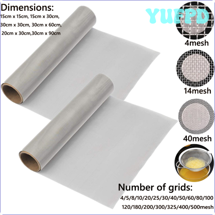 YUFPD 1pcs 304 Stainless steel filter screen 5/8/20/30/40-500 Mesh ...