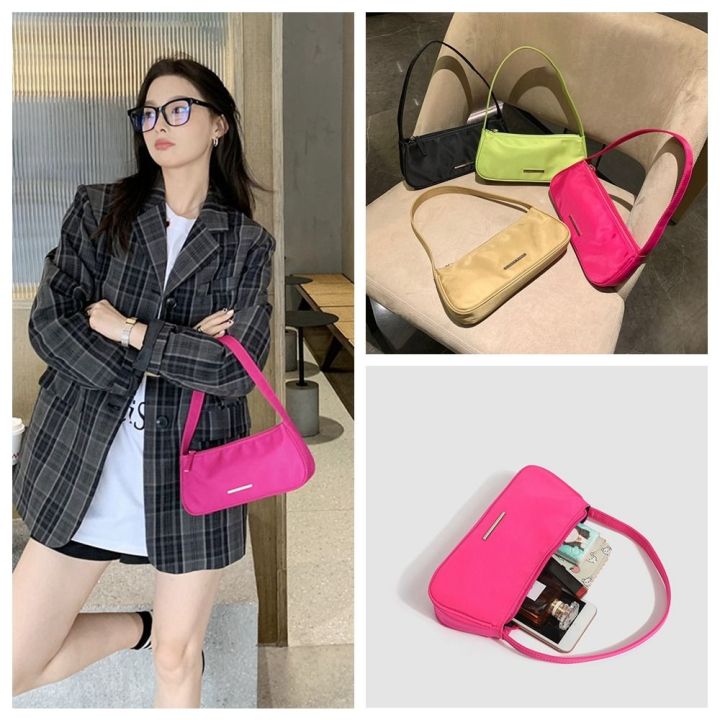 POYAN สไตล์เกาหลีแบบ ถุงใต้วงแขนไนลอน จุได้มาก ตัวอักษรสำหรับเด็ก ...