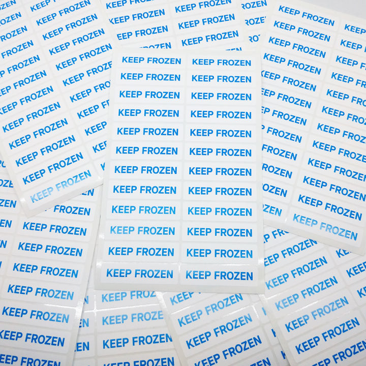 Stiker Label Keep Frozen Sticker Vinyl Simpan Beku 4 x 1cm (1 Lembar ...