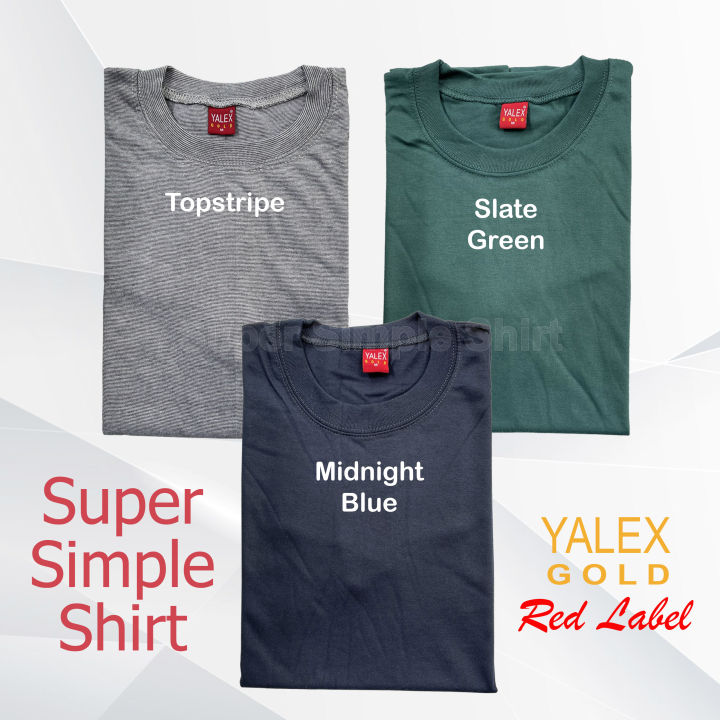 YALEX GOLD SERIES (Red Label) Round-neck T-Shirts (XS to 5XL)-Adult ...
