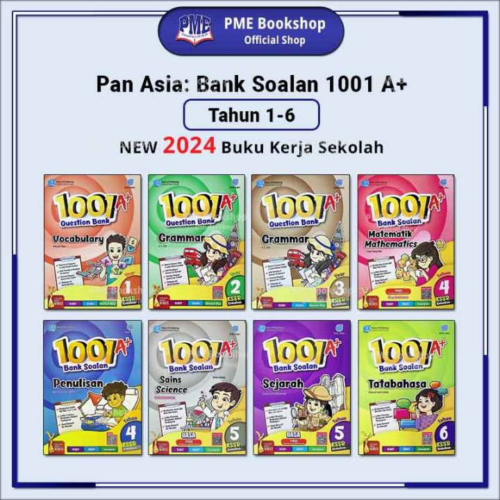 【PME Bookshop】 (2024 Buku Sekolah) Pan Asia: 1001 Question Bank / Soalan A+ UASA KSSR Semakan ...