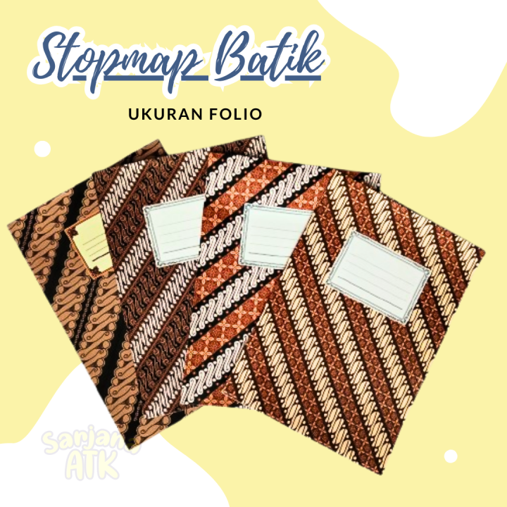 (5 Pcs) Stop Map Batik / Map Batik Dokumen Folio / Map Kertas Tebal Batik Folio | Lazada Indonesia