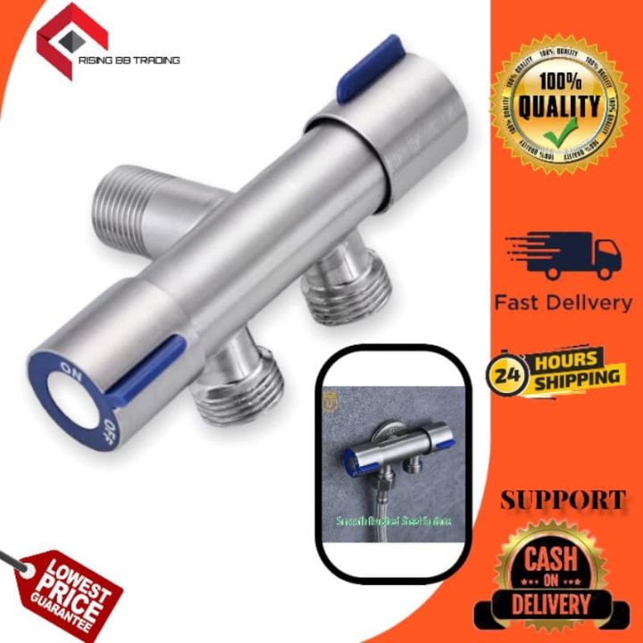 Stainless 304 Multifunction 2 Way Angle valve 1/2 x 1/2 | Lazada PH