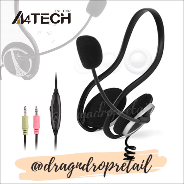 A4TECH HS-5P Behind-the-neck Internet Headset Headphone with Mic ...