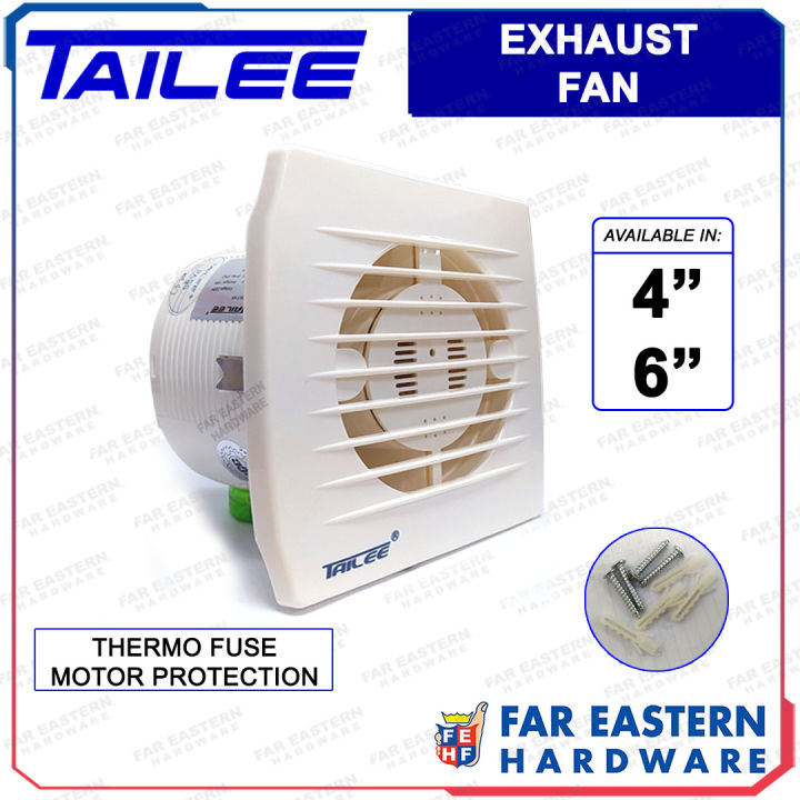 TAILEE Exhaust Bathroom Fan Air Ventilator 4" 6" | Lazada PH