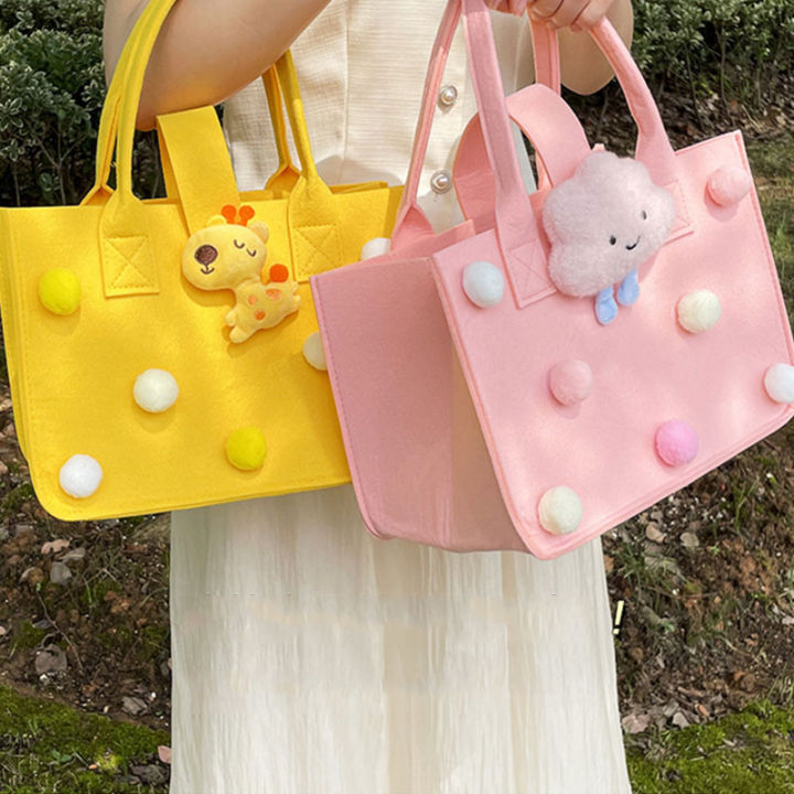 1PC Cute Cartoon Felt Handbag Cartoon Mommy Bag Hundred Day Banquet ...