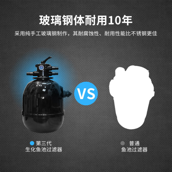 Fish pond filter water circulation system small outdoor outdoor koi ...