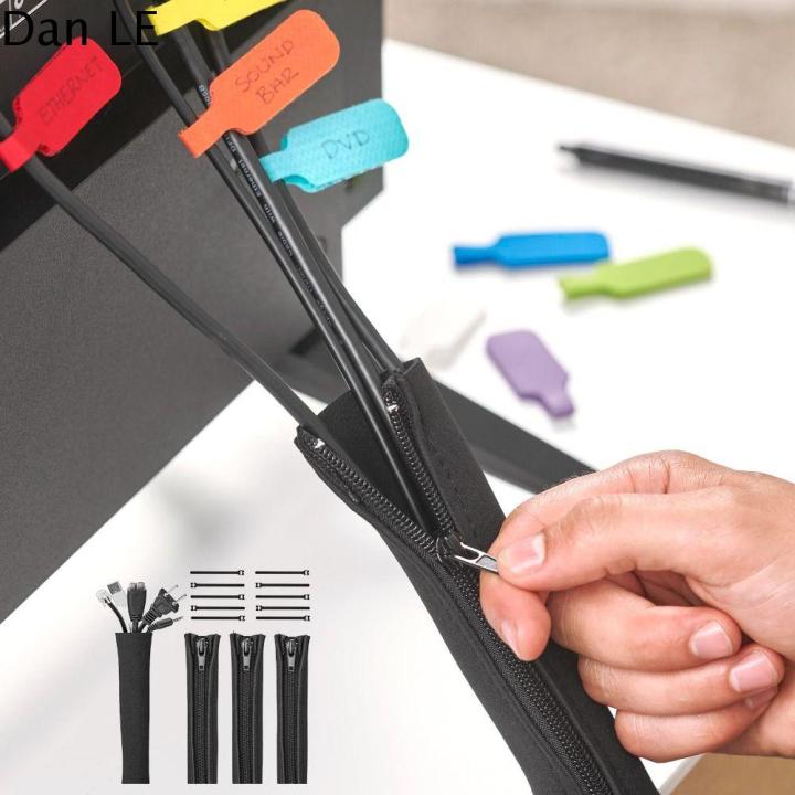 DAN LE Computer Cable Management Sleeve Neoprene Data Cable Cable ...