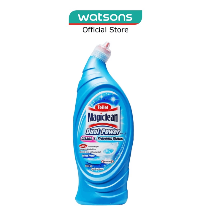 Magiclean Toilet Dual Power Ocean Fresh Cleaner 650ml | Lazada Singapore