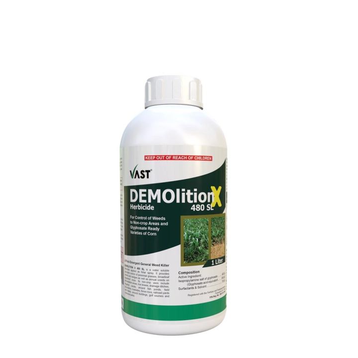 Herbicide Demolition X 480 SL (Non Selective Glyphosate Herbicide) 1L ...