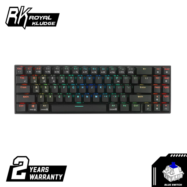 Royal Kludge RK71 Tri Mode RGB 71 Keys Hot Swappable Mechanical ...