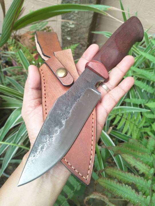 มีดโบวี่ (Bowie) อีเหน็บ (E-Nep) มีดเหน็บ มีดเดินป่า มีดแคมป์ ใบ 6.1” SUP9 ตีร้อนชุบแข็ง ผิวไฟ ...