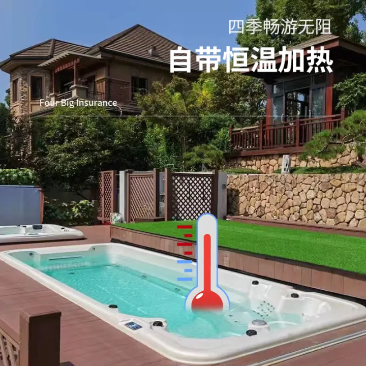 The outdoor swimming pool with infinite constant temperature is ...