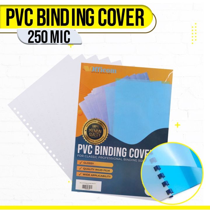 100pcs Binding Cover PVC Clear 200 mic A4 Officom Brand | Lazada PH