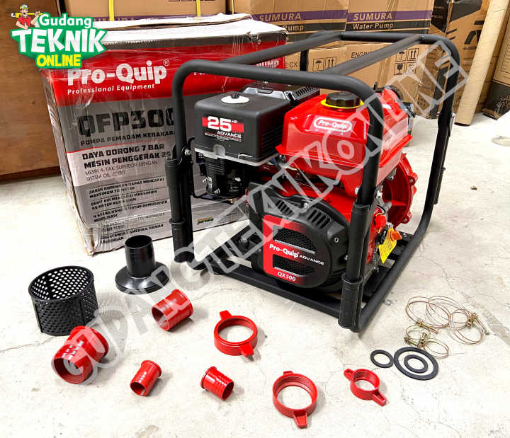 Mesin Waterpump Pompa Air Pemadam 3" PROQUIP QFP-300 Alkon Irigrasi 3 Inch Pemadam Kebakaran ...