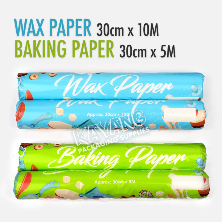 Wax Paper (Paraffin) 30cm x 10M, Baking Paper (Parchment) 30cm x 5M ...