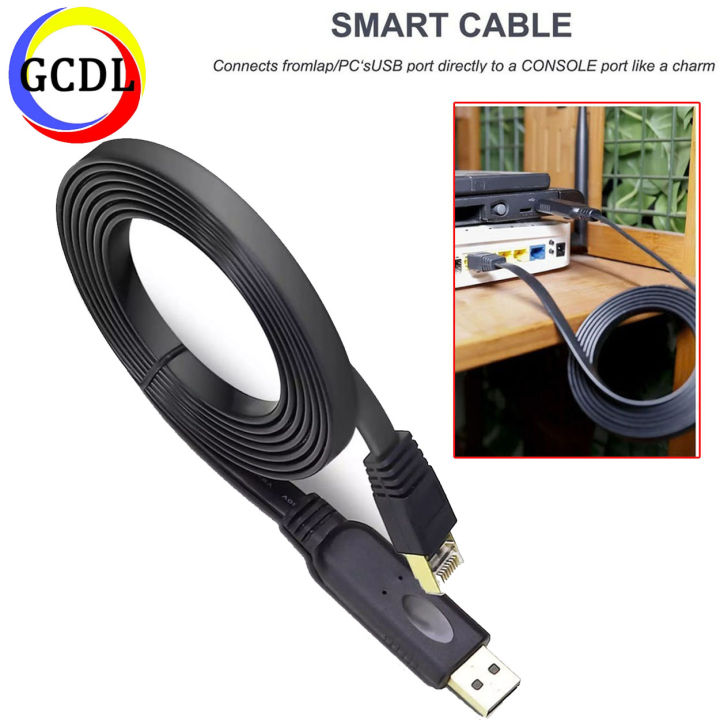 1.5 Meter USB to RJ45 Console Cable RS232 Serial Adapter for Cisco ...