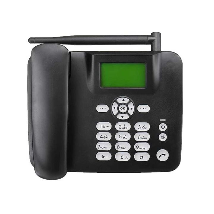 4G desktop phone fixed wireless phone SIM card cordless phone with ...