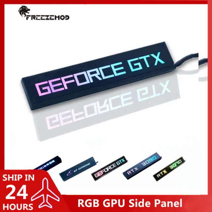 【New arrival】 FREEZEMOD Graphics Side Panel RGB RTX GTX GeForce GPU ...