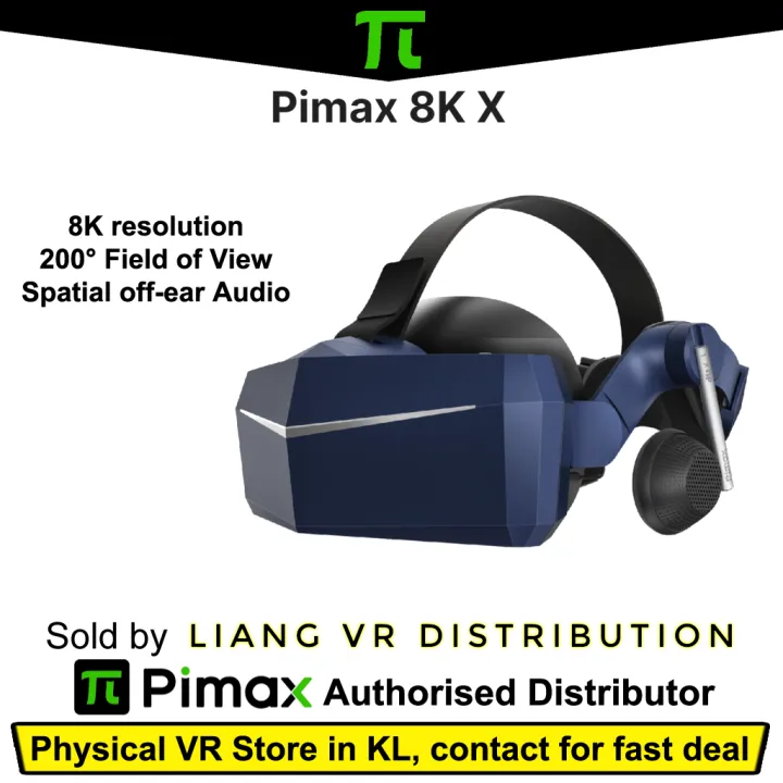 Pimax 8K X DMAS VR Headset | Bundle with Valve Index Controller, SteamVR Base Station | Lazada