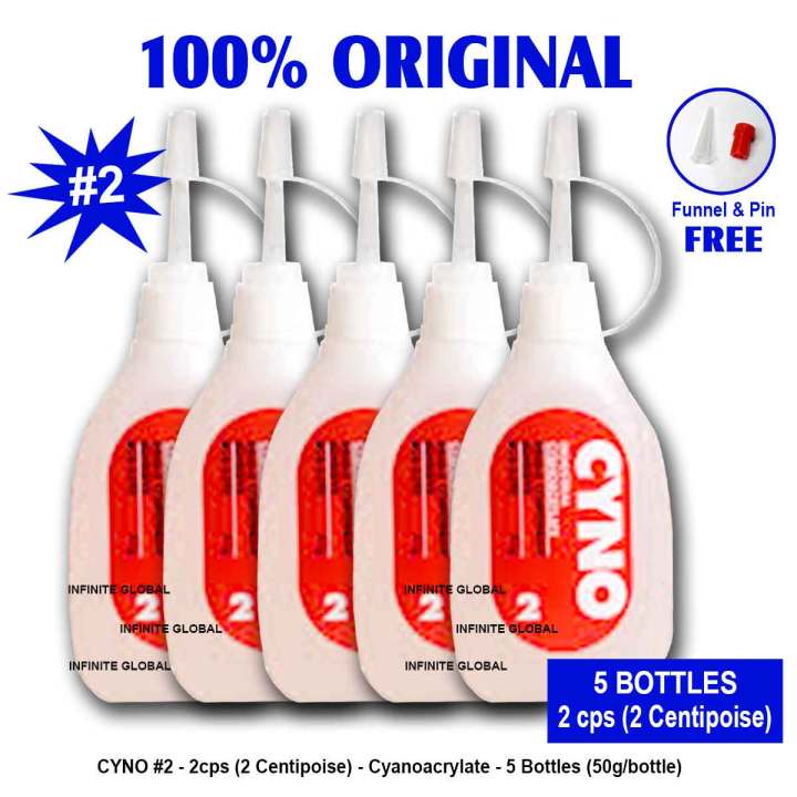 Cyno 2 Cyno # 2 Cyno Glue 50g BIG 2cps 2 Centipoise Cyanoacrylate Tarp ...