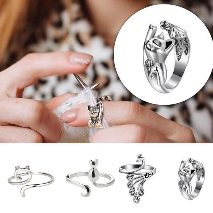 Retro Crochet with Thread Rings Adjustable Tension Loop Z1F3 Yarn For ...