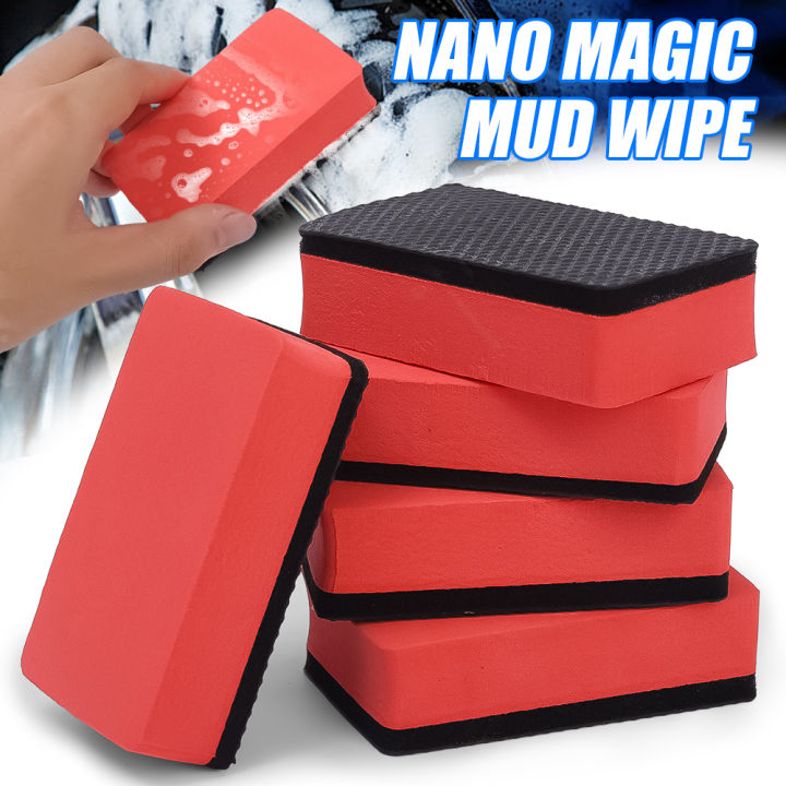 2pcs Car Magic Clay Sponge Bar Pad Decontamination Sponge Block Cleaner ...