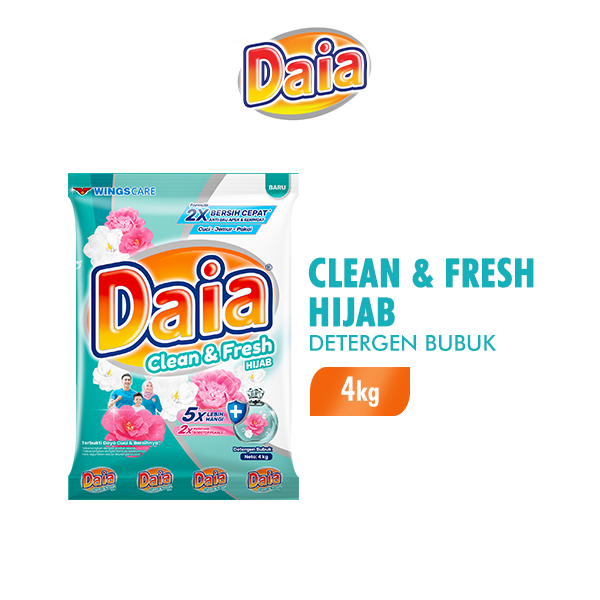 DAIA Detergen Bubuk Clean & Fresh Hijab 4 kg | Lazada Indonesia