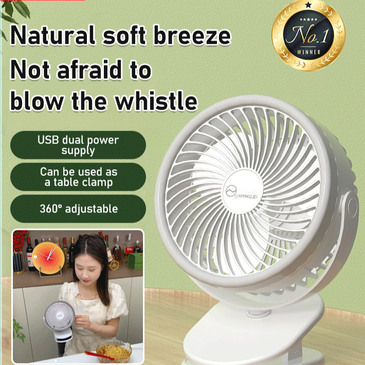 Portable clipon small fan Multifunction student dormitory fan Home mini ...