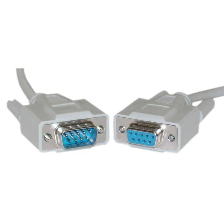 QualConnect Serial Extension Cable, DB9 Male to DB9 Female, RS-232, UL ...