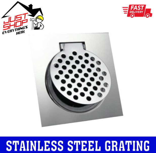 Stainless Steel Floor Grating With Frame / 4x4 inch / 6x6 inch / Floor ...